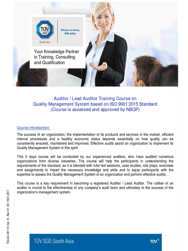 Quality Auditor Course | PDF | Iso 9000 | Audit