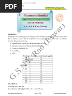 PK Formula Sheet | PDF | Pharmacokinetics | Pharmaceutics