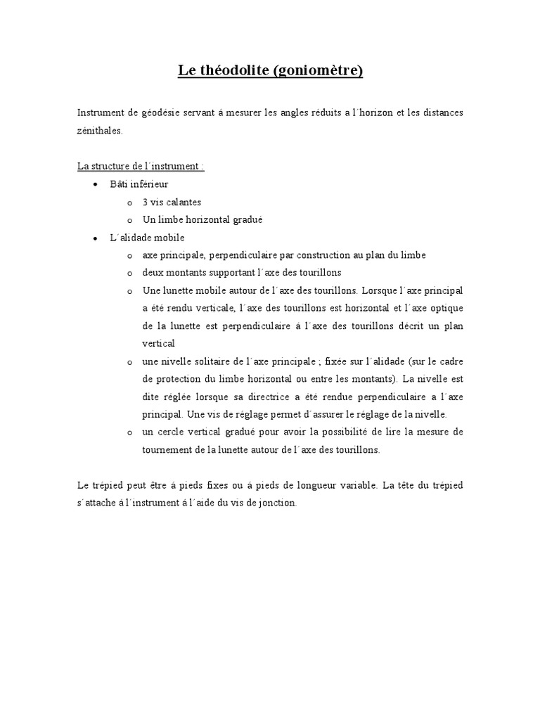 Theodolite PDF | PDF