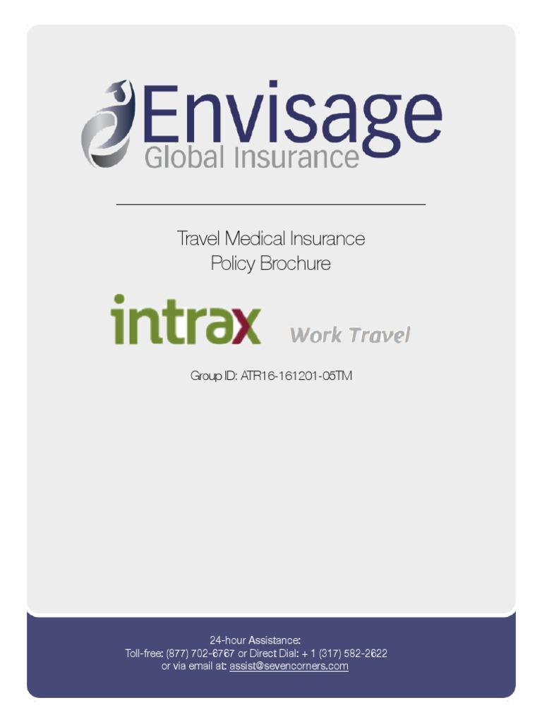 Intrax Work&Travel Brochure | PDF | Deductible | Insurance