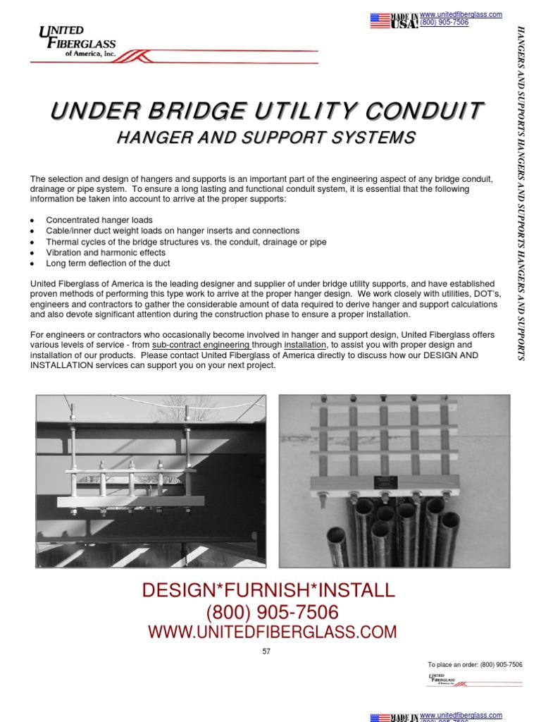 Conduit and Pipe Hangers | Download Free PDF | Fiberglass | Pipe (Fluid ...