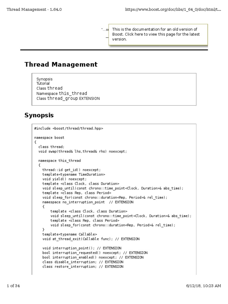 Thread Management | PDF | Constructor (Object Oriented Programming) | Programming