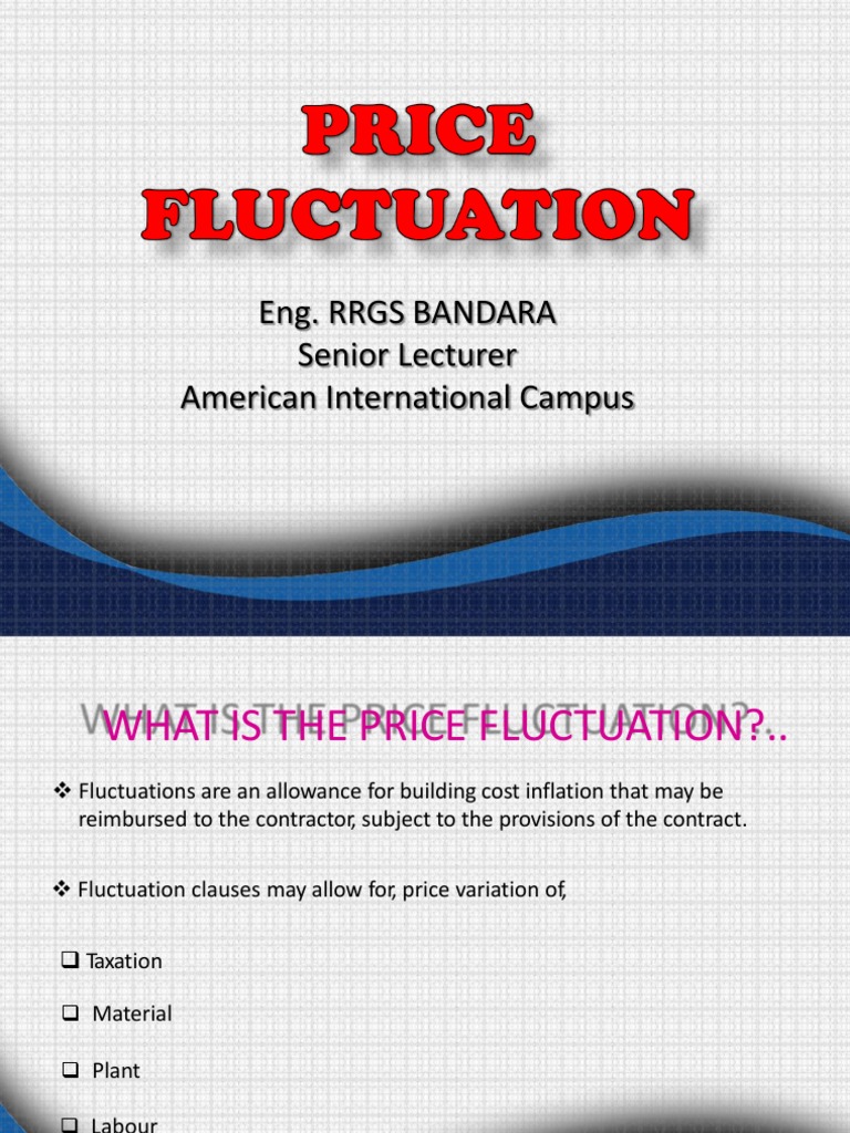 My Price Fluctuation | PDF | Valuation (Finance) | Prices