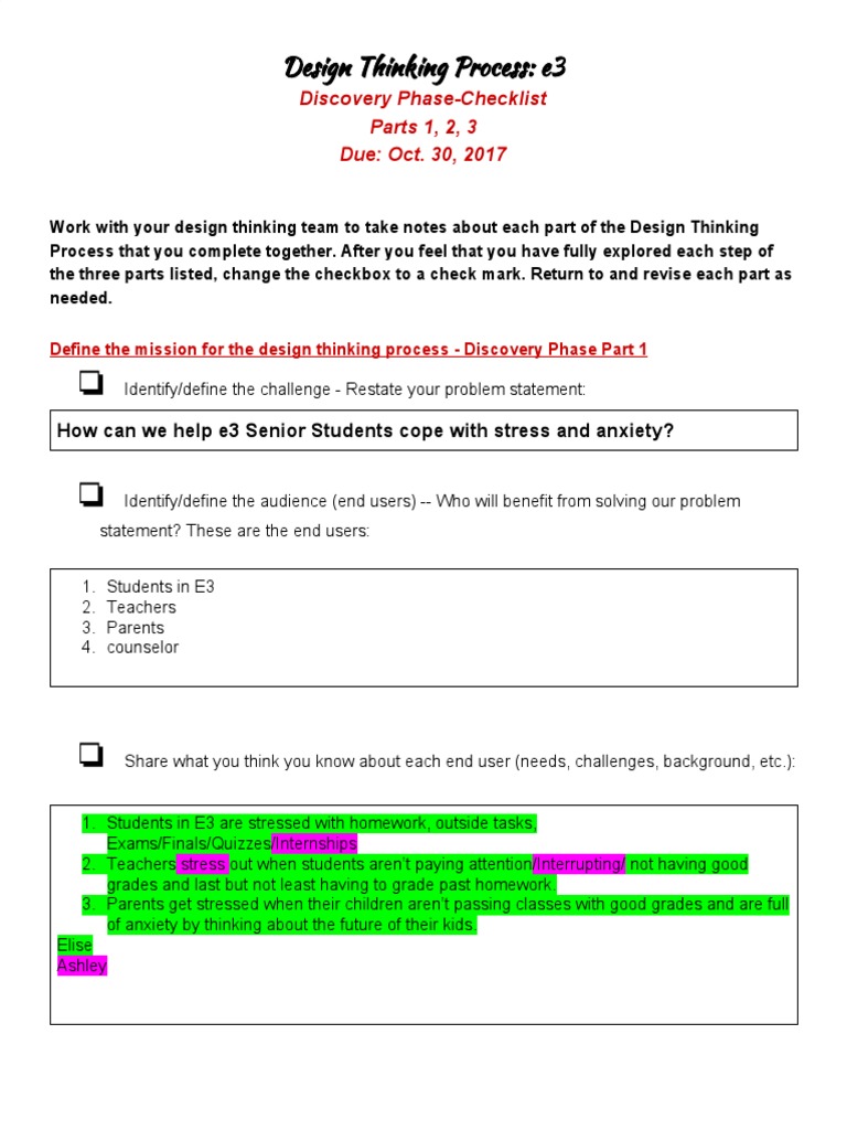 Discovery Phase Checklist | PDF | Occupational Stress | Stress (Biology)