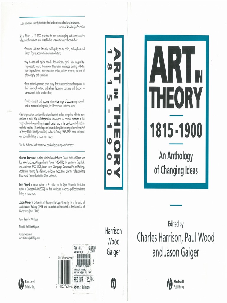 Art in Theory - 1815-1900 | PDF