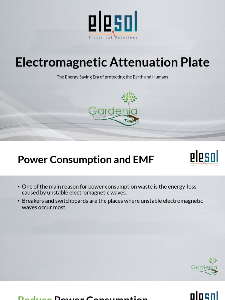 Energy-Saving EMF Attenuation Solution | PDF | Attenuation | Electric ...
