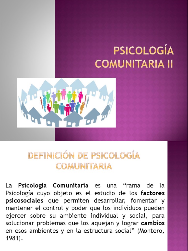 Psicología Comunitaria: Orígenes y Enfoques | PDF | Comunidad | Aparición