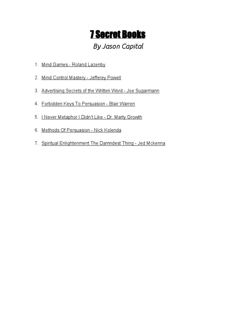 17 - 7 Secret Books | PDF