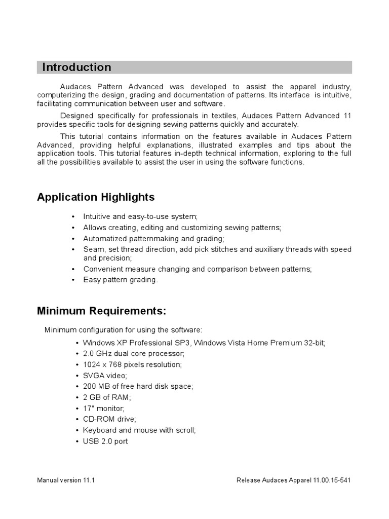 Digital Manual - Audaces Apparel Pattern Vs11 | PDF | Icon (Computing ...