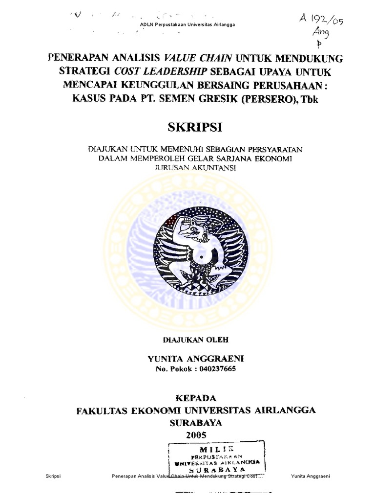 Value Chain Semen Gresik | PDF