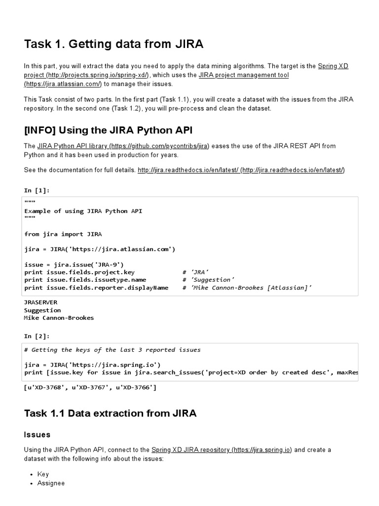 Jira Python Pdf Application Programming Interface Computer Data