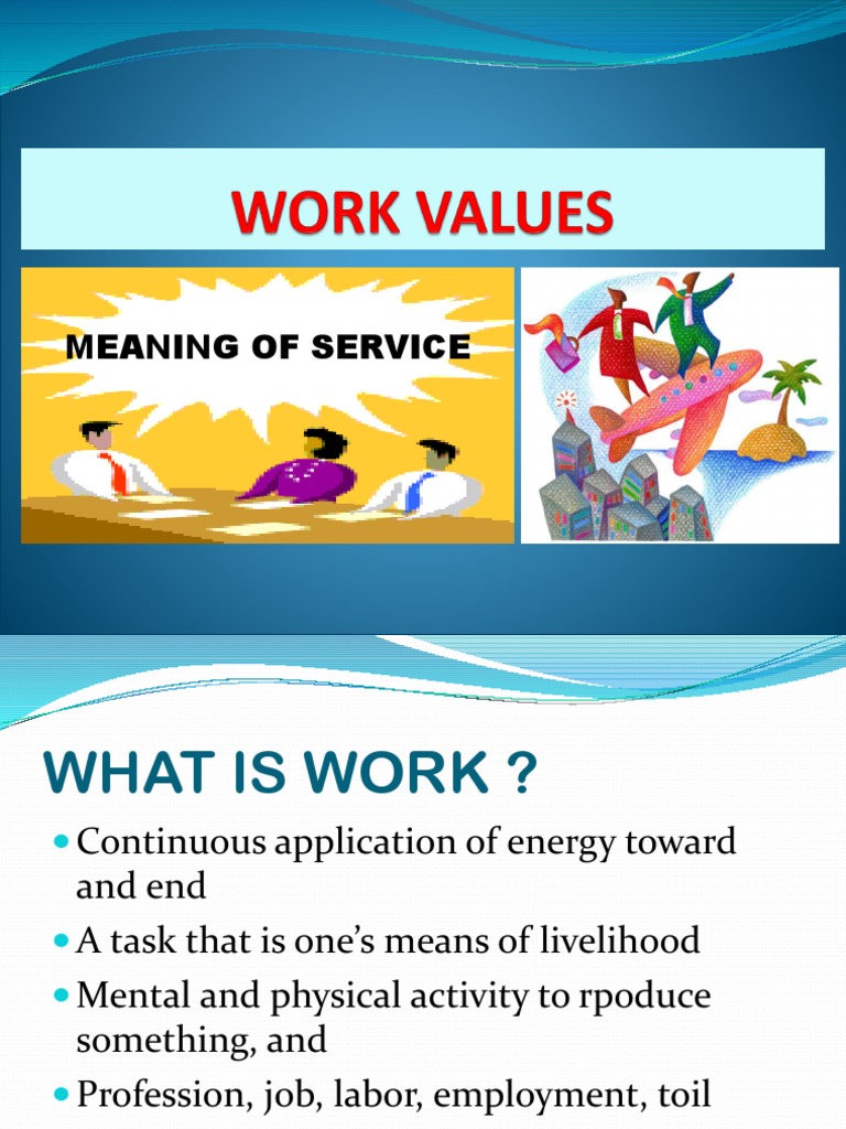 Work Values | PDF | Courage | Employment