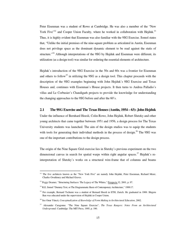 John Hejduk's Nine Square Grid Exercise | PDF | Design | Art Media