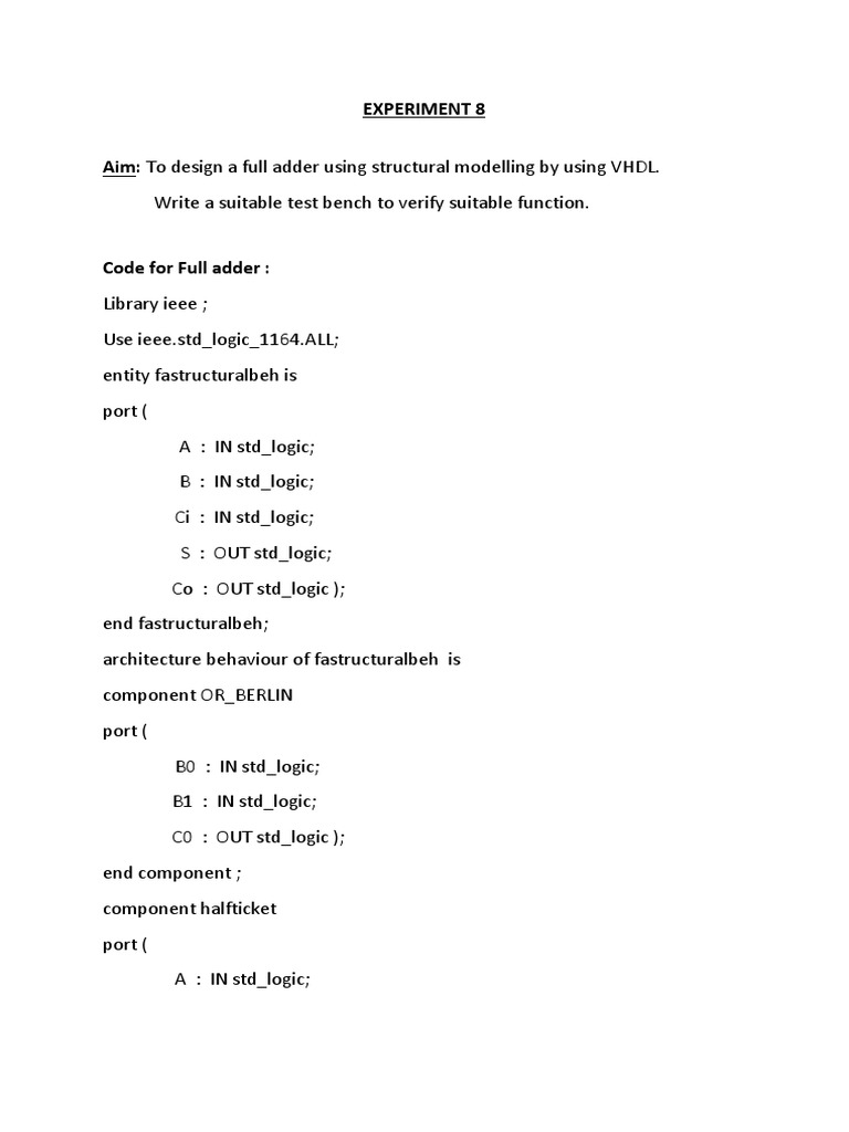 Vlsi 8 | PDF | Vhdl | Electronic Design Automation Vlsi 8 | PDF | Vhdl | Electronic Design Automation