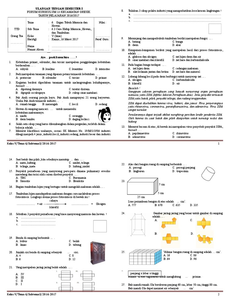 Soal Tema6 Sb3 | PDF