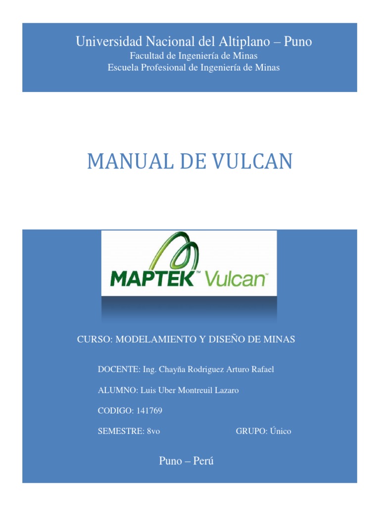 Manual Vulcan | PDF | Tabla (base de datos) | Software