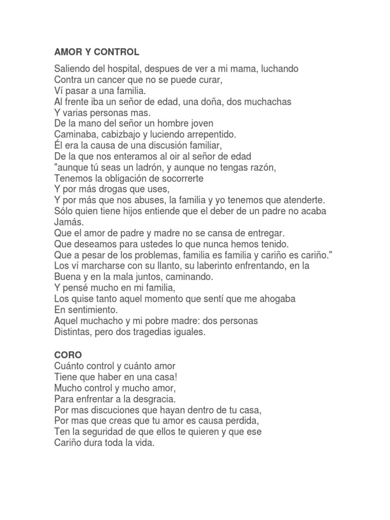 Amor y Control | PDF | Adultos | Amor