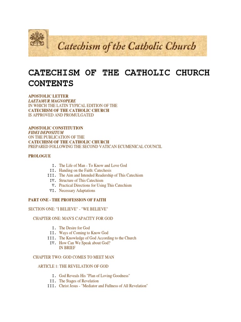 Catechism of The Catholic Church | Download Free PDF | Catholic Church ...