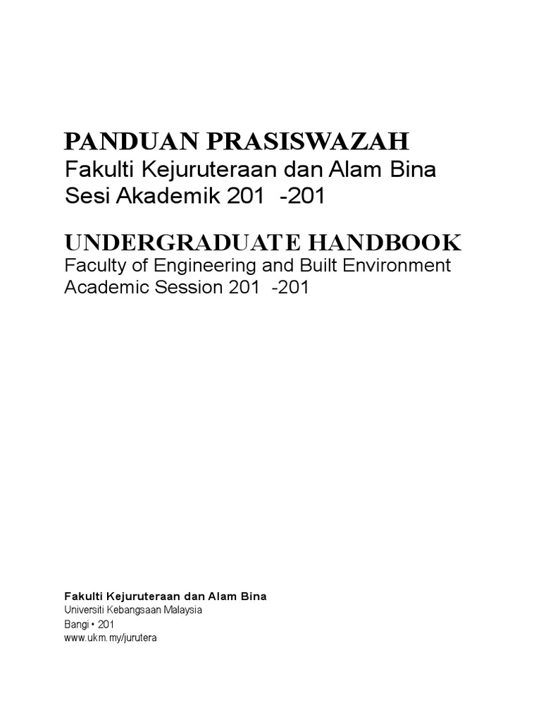 Buku Panduan Prasiswazah 18-19 | PDF