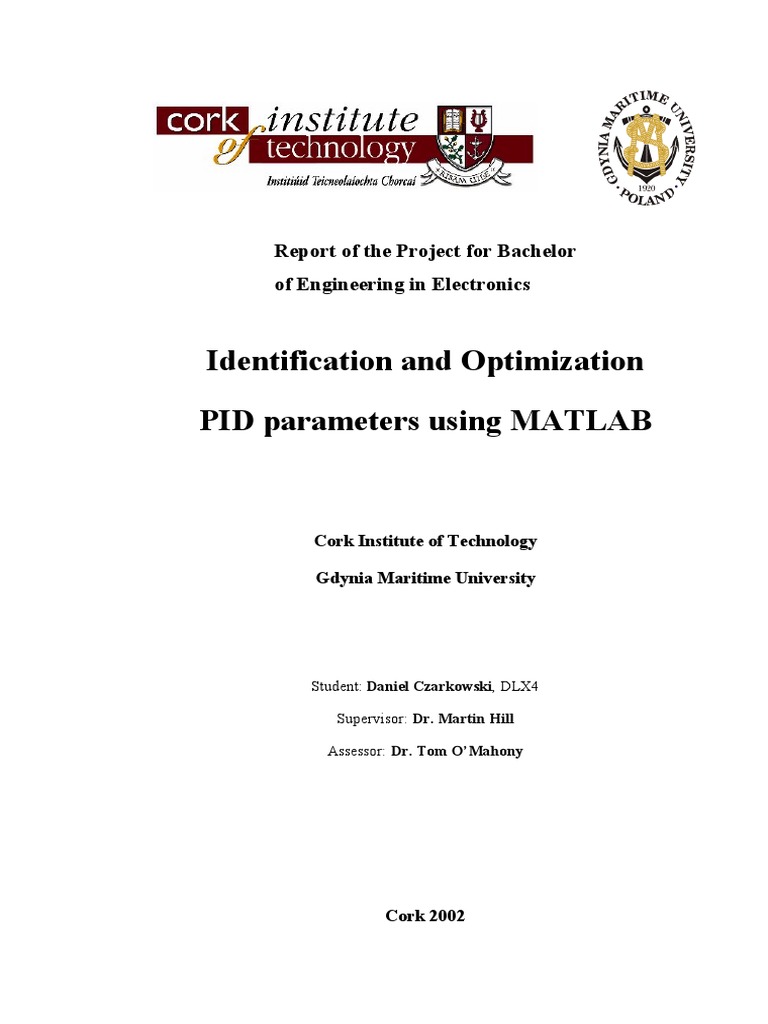 Identification and Optimization PID Parameters Using MATLAB | PDF ...