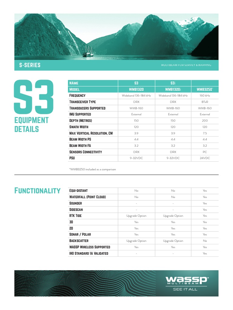 WASSP Spec Sheet S3 Final | PDF