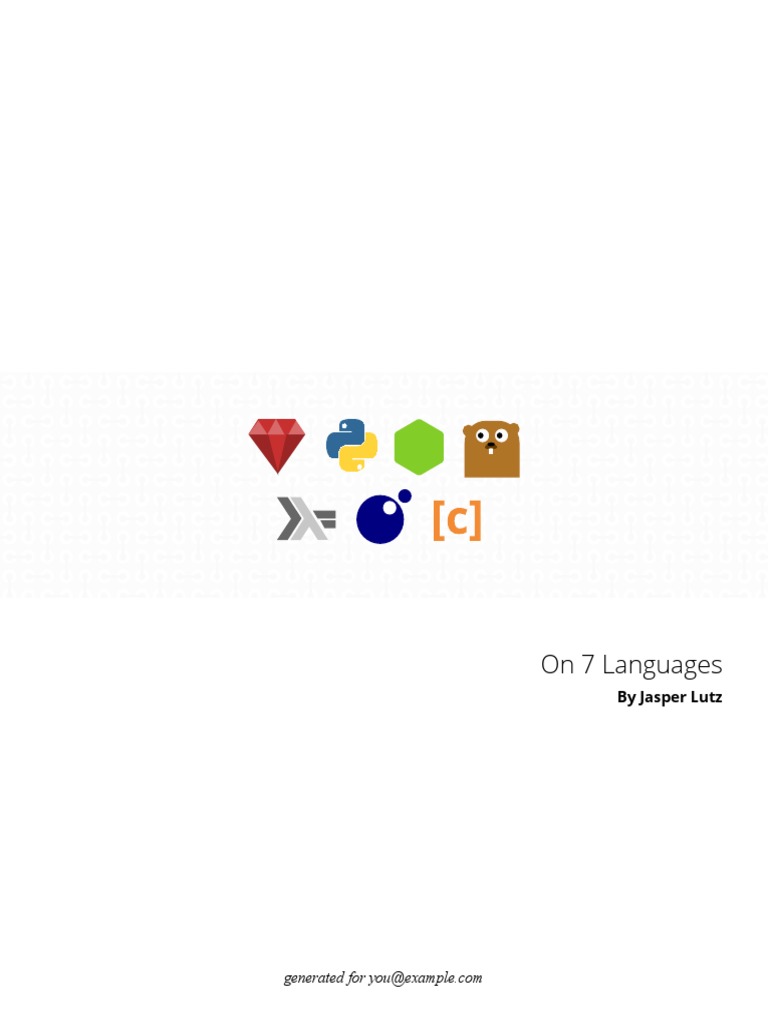 7 Languages By Jasper Lutz On Ruby | PDF