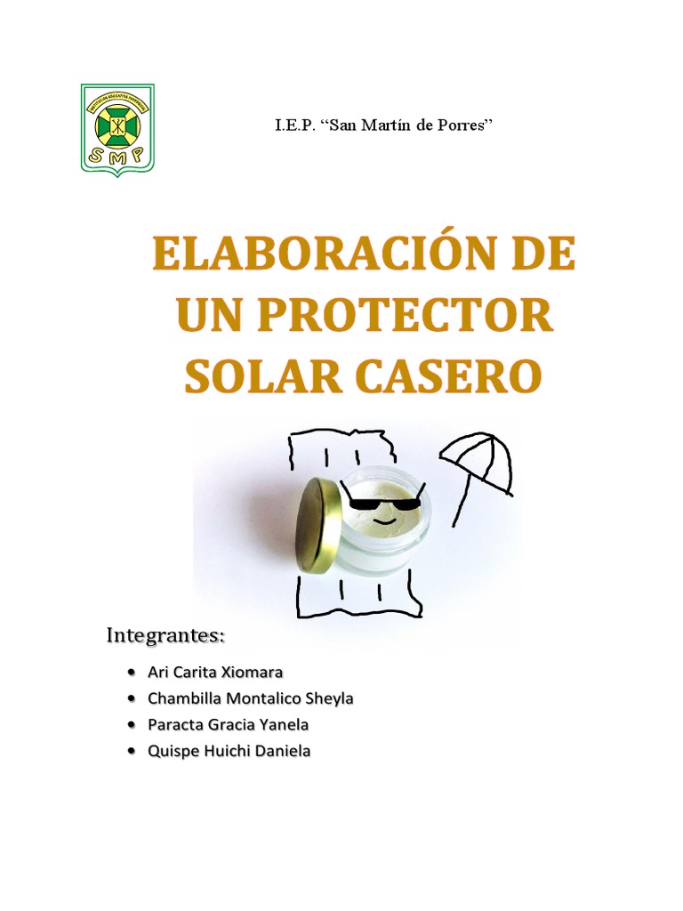 Proyecto de Investigacion Cta | PDF | Protector solar | Ultravioleta