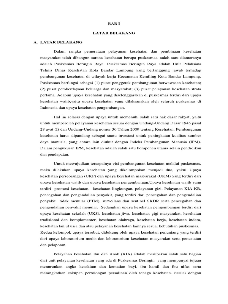 Analisa Program KIA | PDF