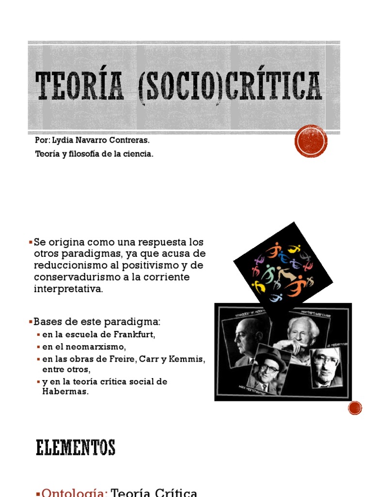 Paradigma Sociocrítico | PDF | La teoría crítica | Paradigma