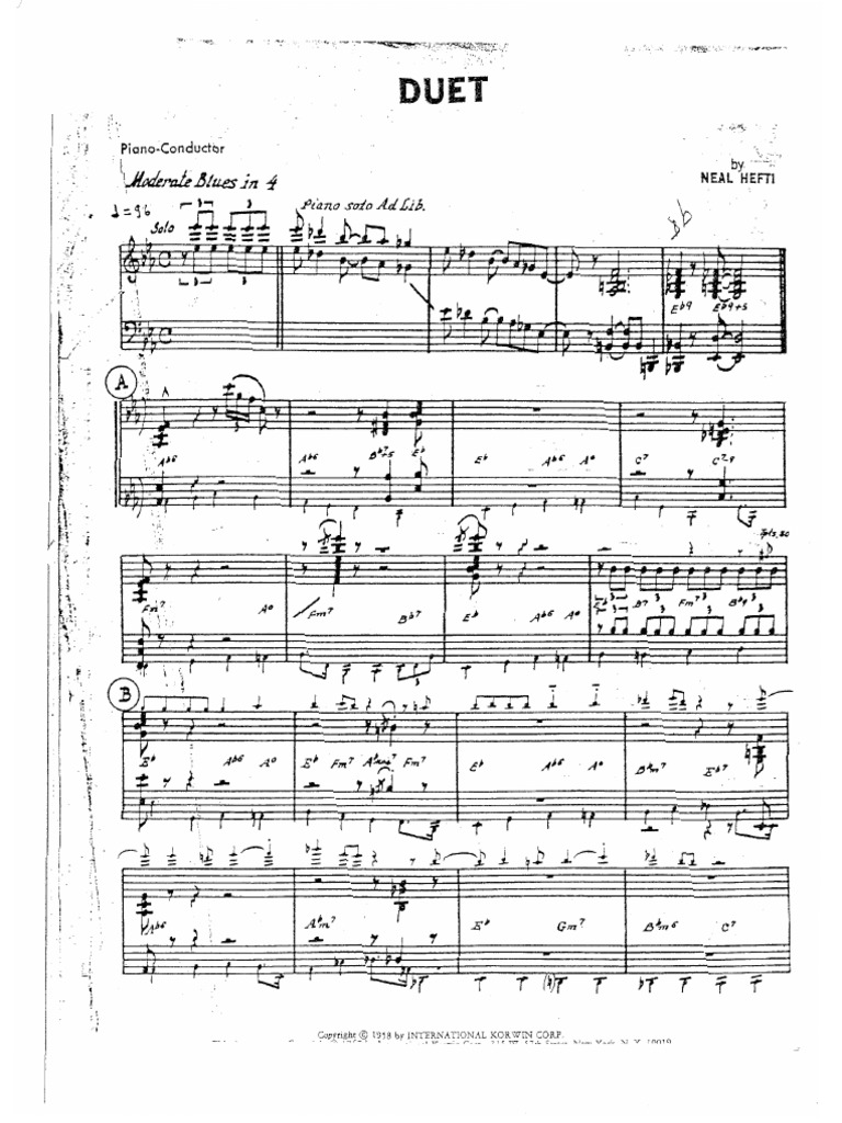 Duet Chart - Hefti - 2 PDF | PDF