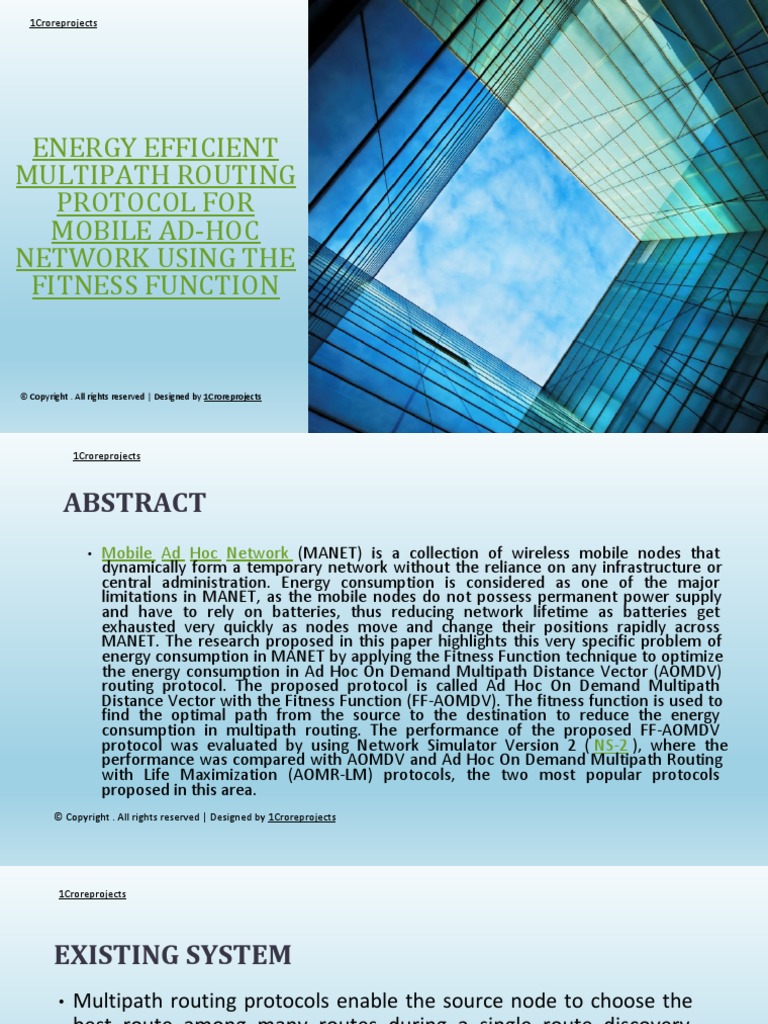 Energy Efficient Multipath Routing Protocol For Mobile Ad-Hoc Network ...