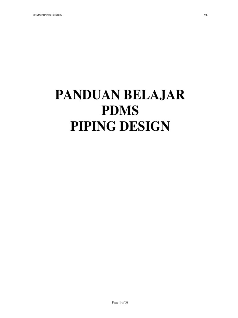 Belajar PDMS Piping | PDF