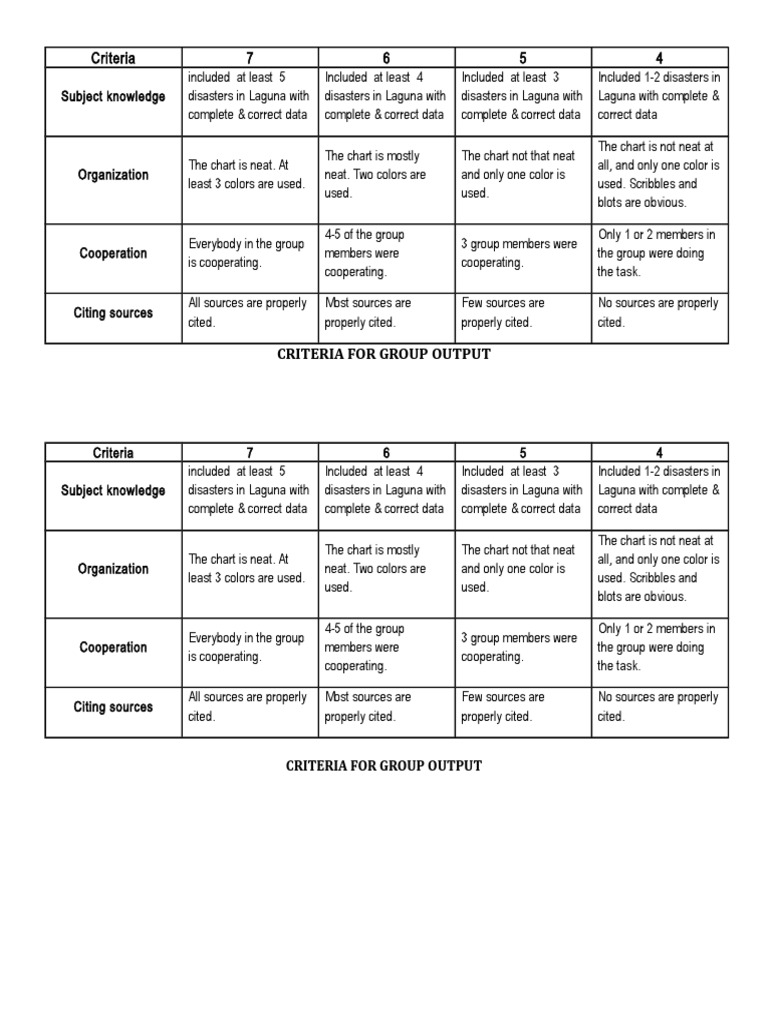 Rubrics 1 | PDF | Data | Computing