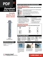 Katalog Dynabolt | PDF | Screw | Strength Of Materials
