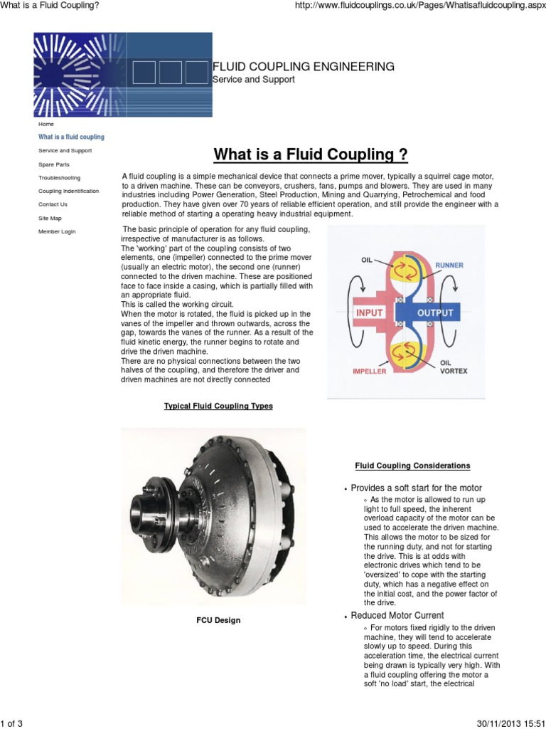 Fluid Coupling Guide for Engineers | PDF | Engines | Machines