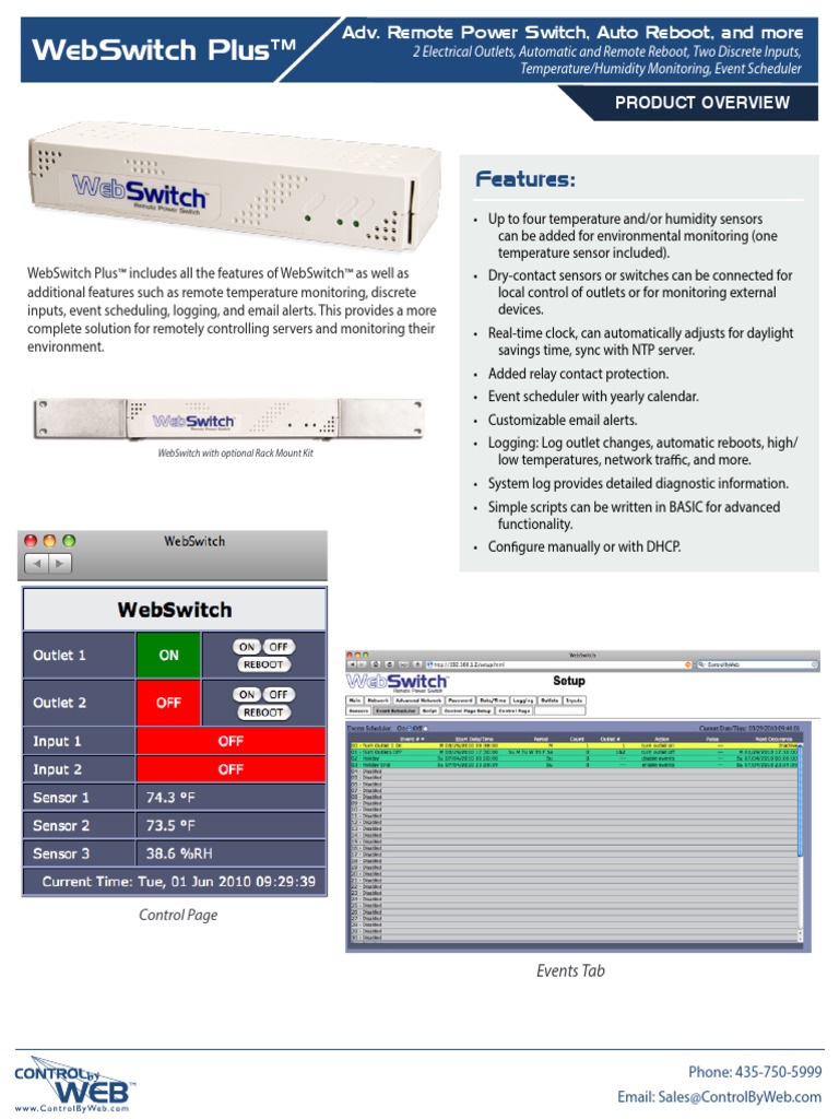 Webswitch Plus PDF | PDF | Relay | Switch