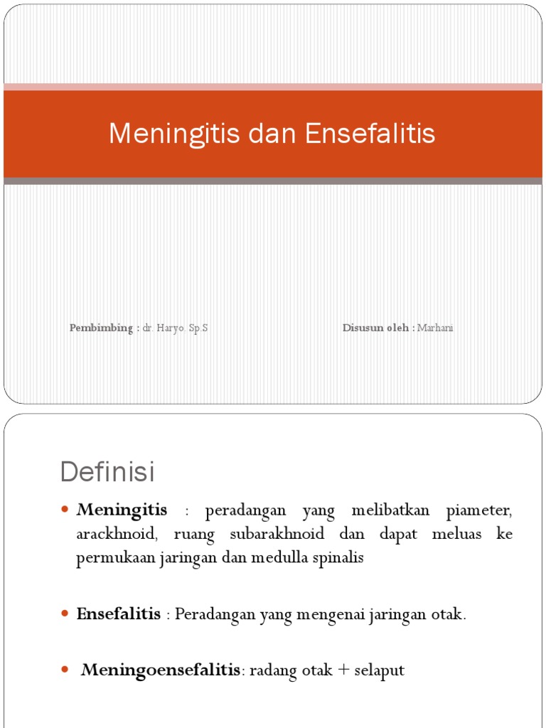 Meningitis Dan Ensefalitis | PDF