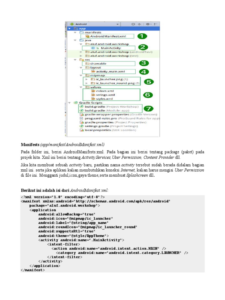 Mengenal Struktur File Dan Folder Android Studio | PDF
