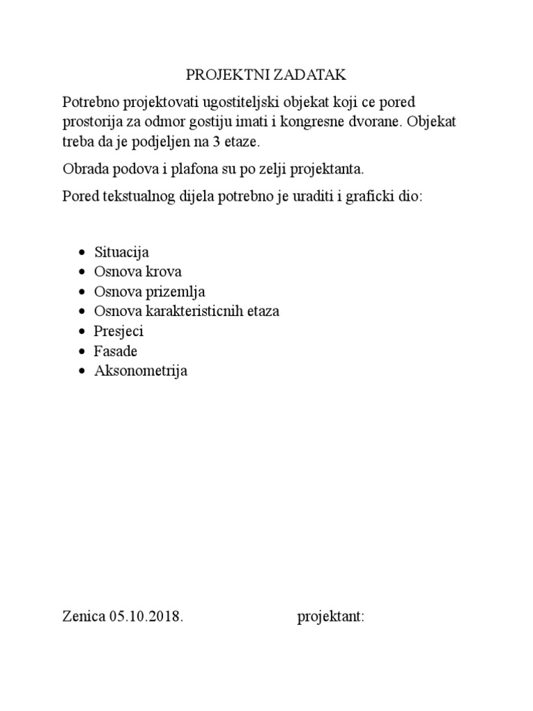 Projektni Zadatak | PDF