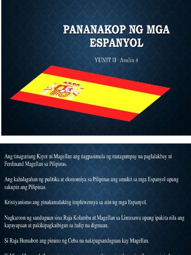 Pagdating NG Mga Espanyol Sa Pilipinas | PDF