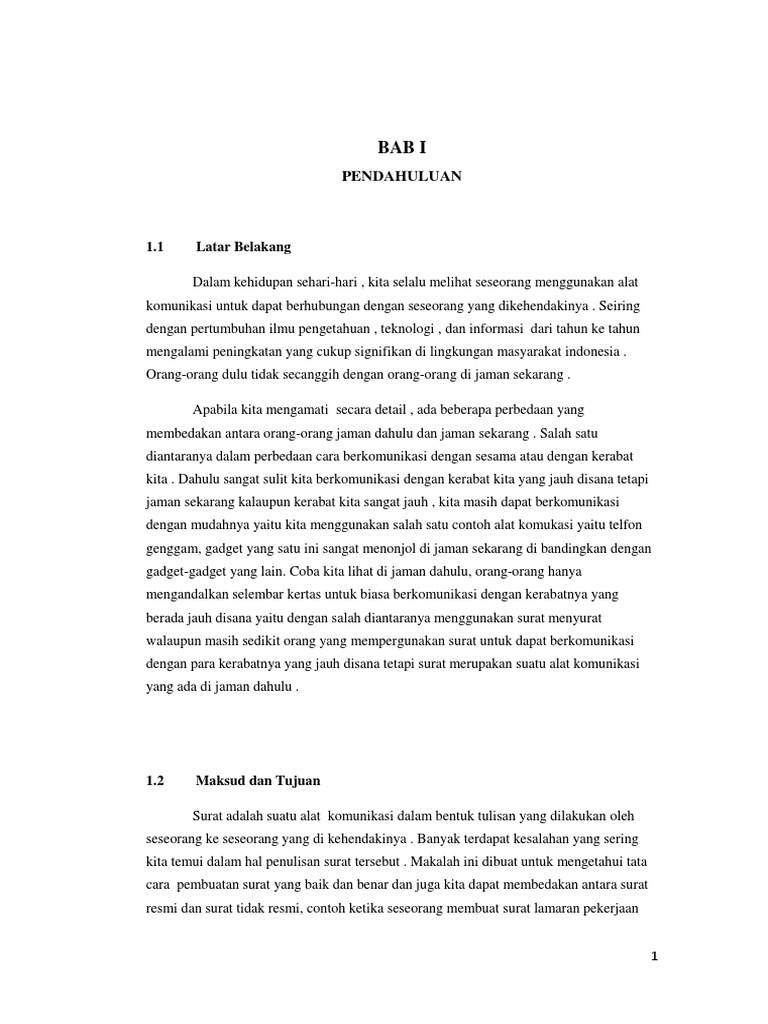 Makalah Tata Persuratan | PDF