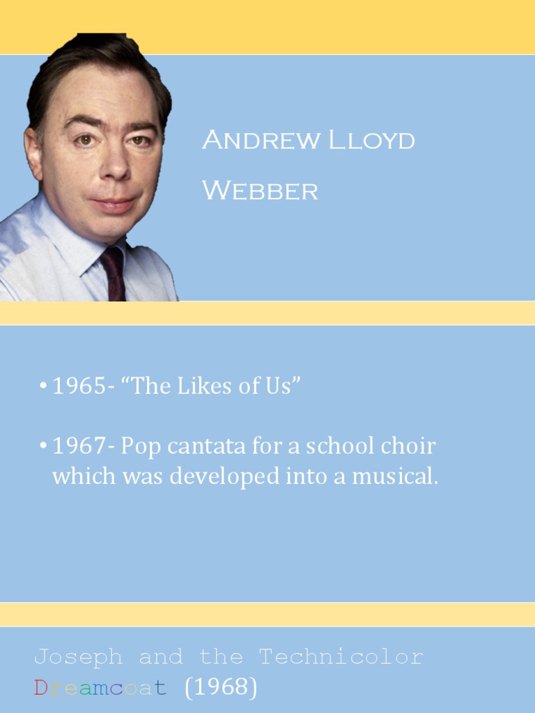 ALW Presentation | PDF | Musical Theatre | Performing Arts