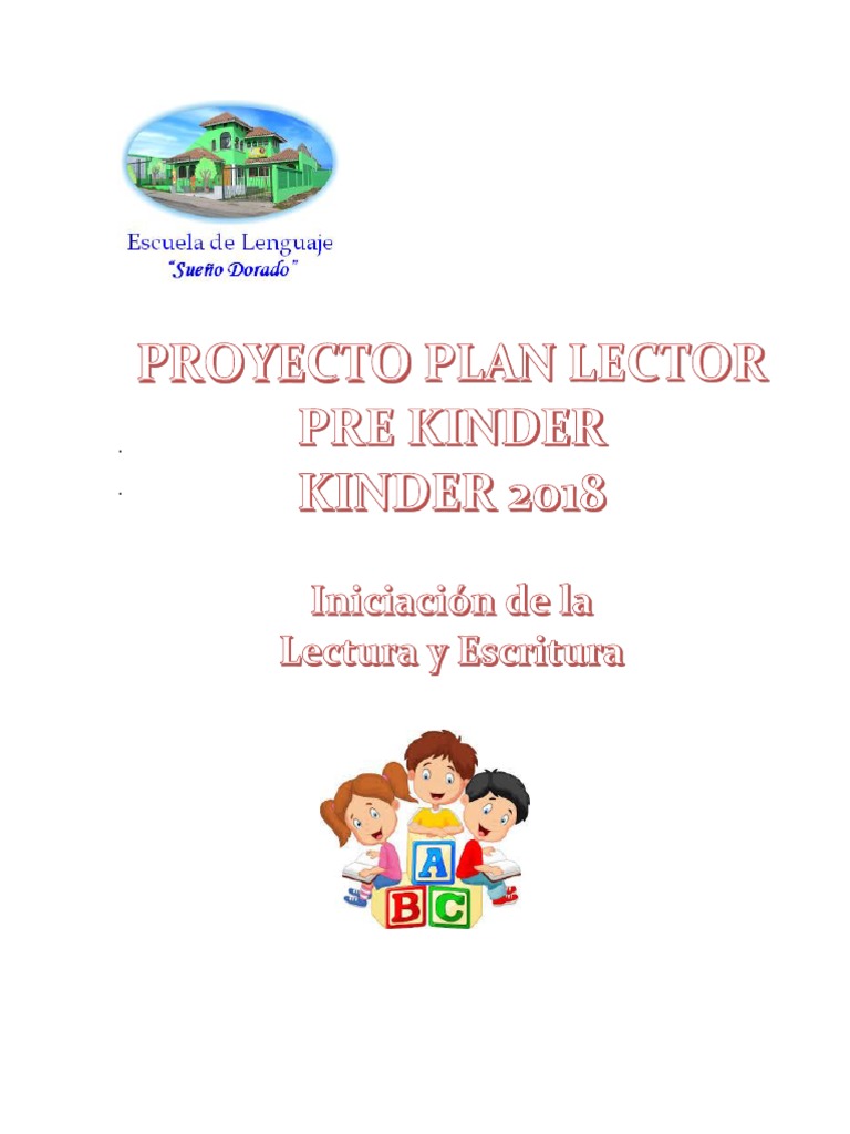 Proyecto Plan Lector | PDF | Lectura (proceso) | Escritura