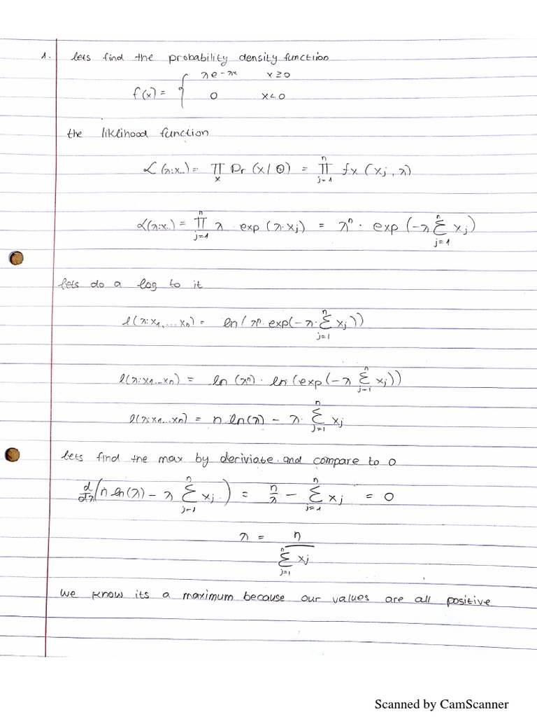 Mle Exponential | PDF