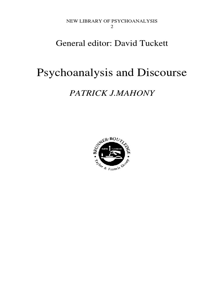 MAHONY, Patrick - The Boundaries of Free Association | PDF | Psychoanalysis | Id