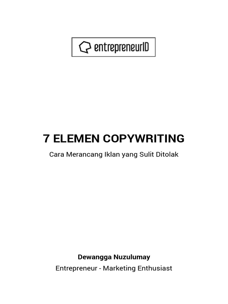 7 Elemen Copywriting | PDF