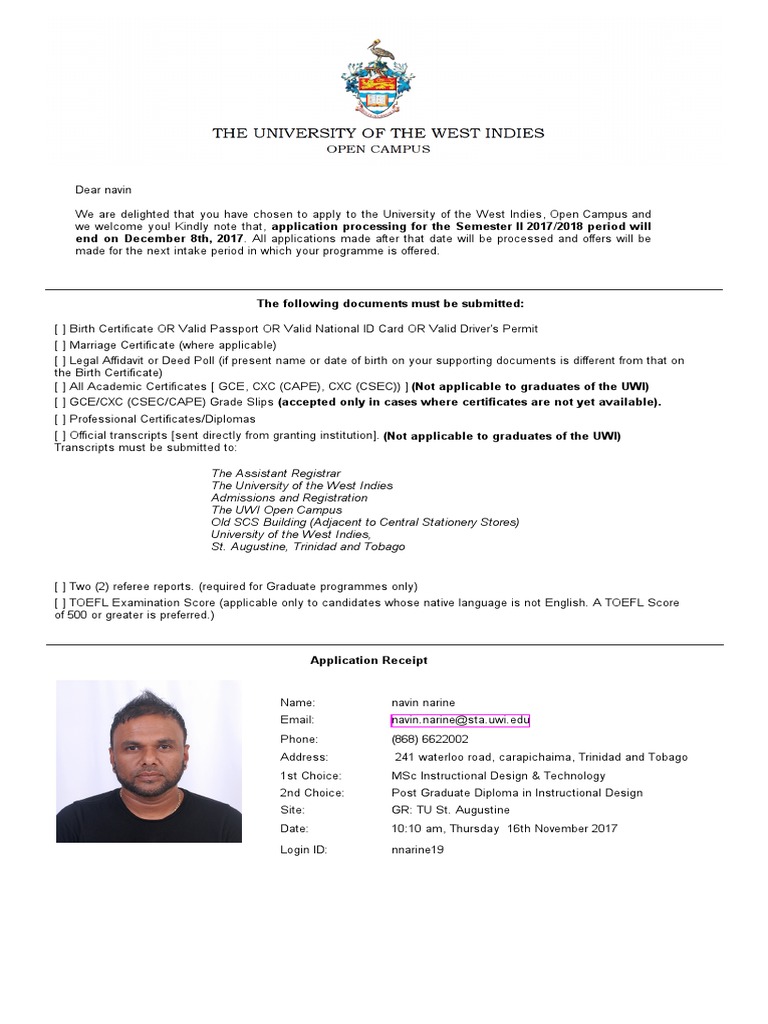 Uwi Open Campus | PDF | Birth Certificate | Identity Document