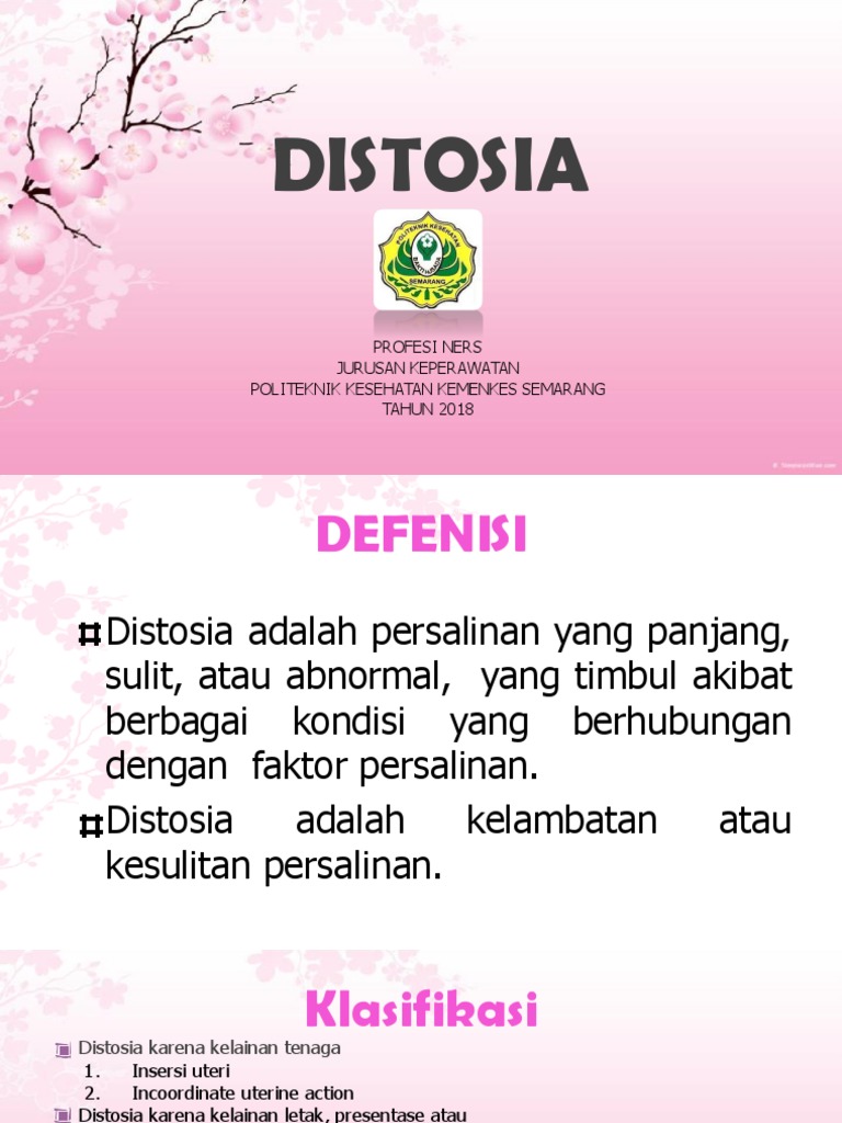 Distosia | PDF