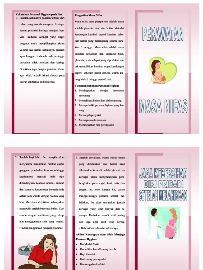 Leaflet Nutrisi Post Partum | PDF