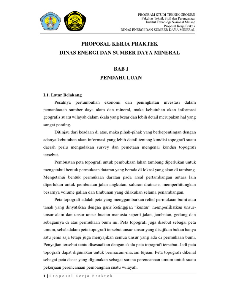 Contoh Proposal KP | PDF